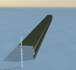 PANNEAU TUILE RIVE PETITE 2,10 M R7024 EUR/PC - Toitmat Matériaux de ...