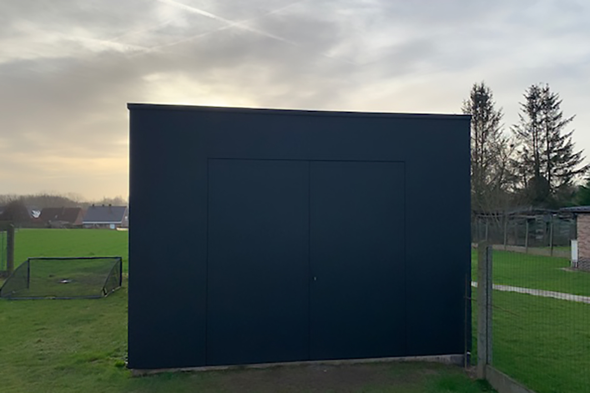 Realisation Alucobond Maison de Jardin - Toitmat Matériaux de Construction - Heule, Oostkamp ...